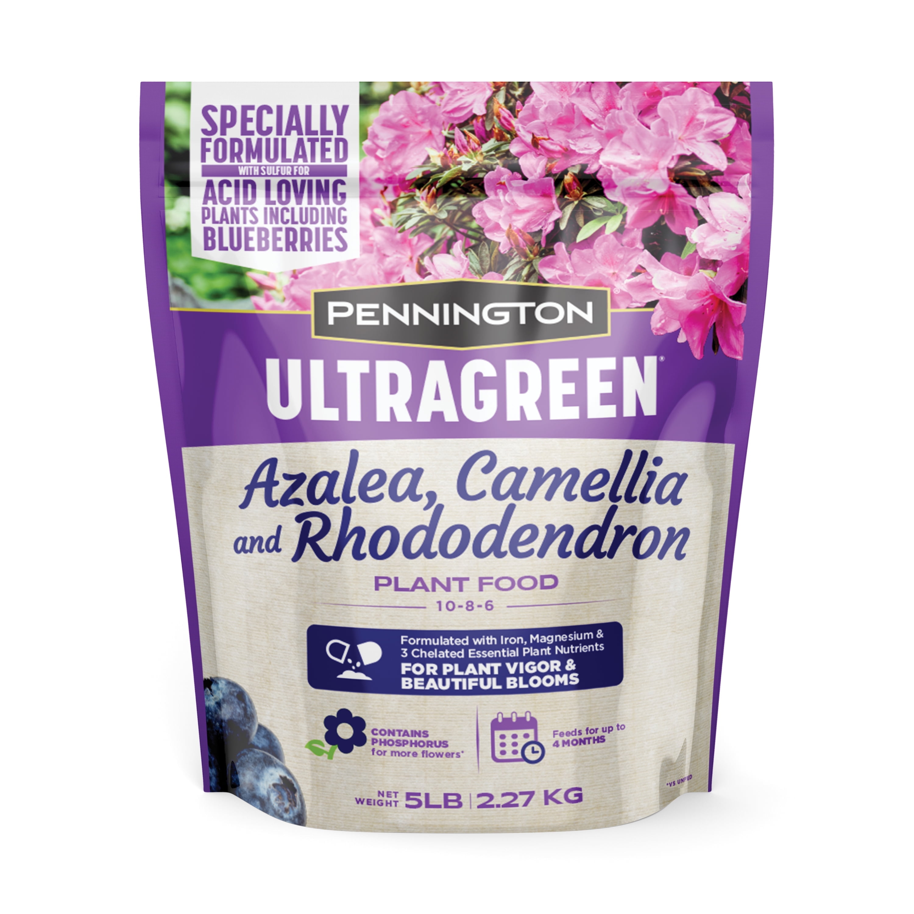 Pennington Ultra Green 5 lb Azalea, Camellia & Rhododendron Plant Food ...