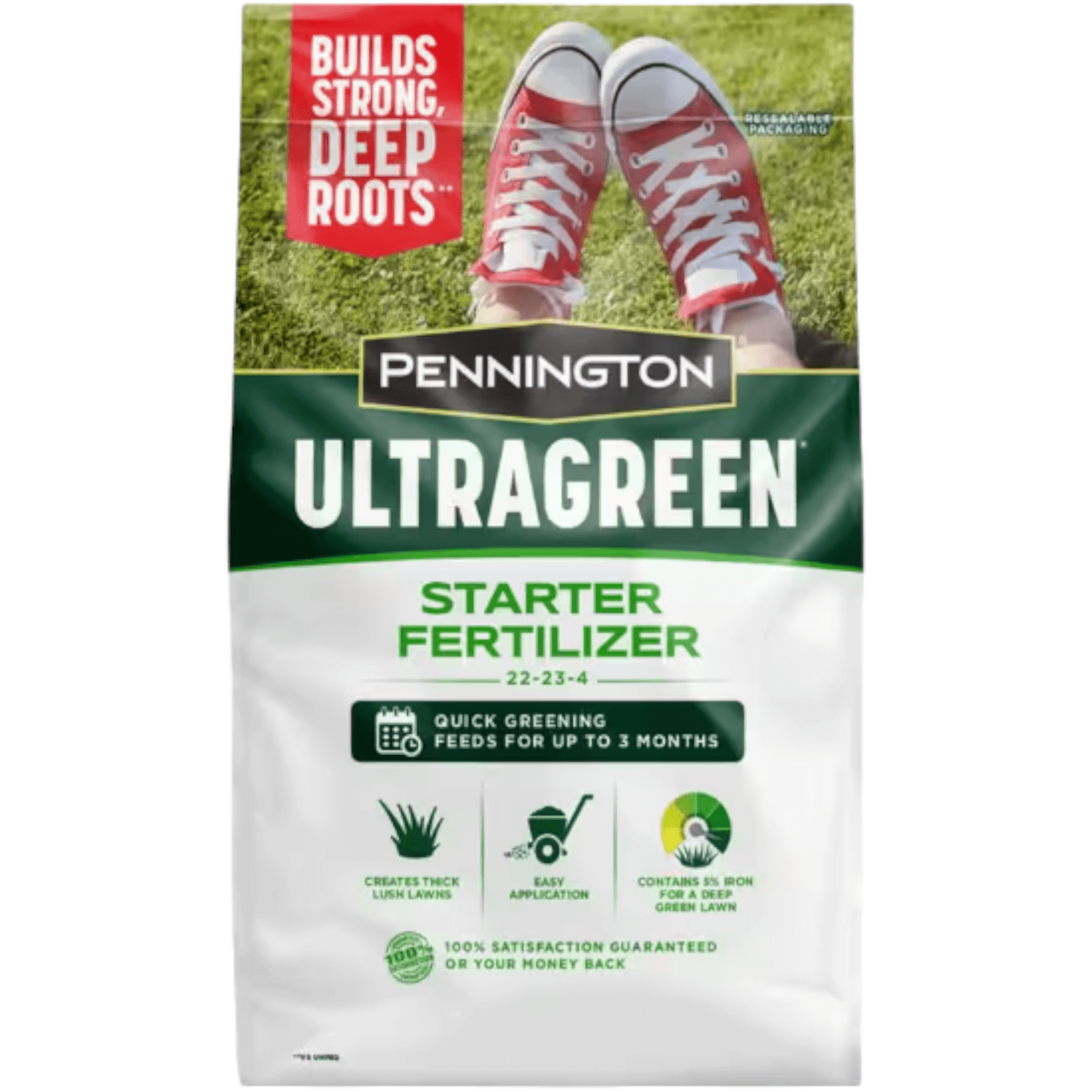 Pennington Ultragreen Starter Fertilizer, 22-23-4 14 lbs 5,000 Sq ft ...