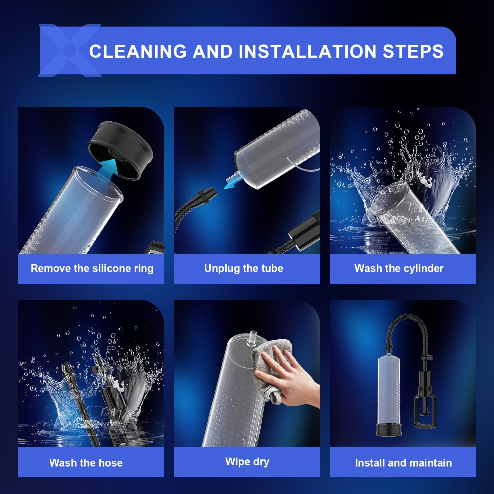 Pennise Pump with Adjustable Air Release Valve + Transparent Cylinder ...