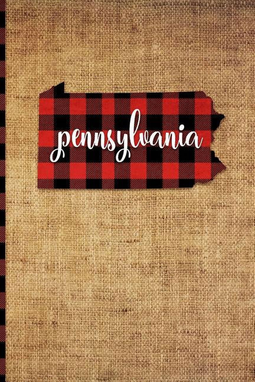 Pennsylvania: 6 X 9 108 Pages: Buffalo Plaid Pennsylvania State ...