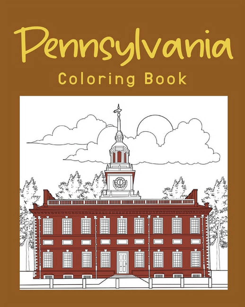 Pennsylvania Coloring Book: Adults Coloring Books Featuring ...