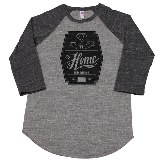 Pennsylvania Graphic Diamond Mens Unisex Raglan 2775