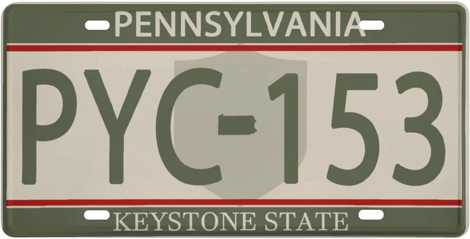 Pennsylvania License Plate,Novelty Car Decor License Plates 12"x6 ...