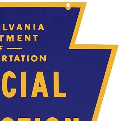 Pennsylvania Official Inspection Station Sign with Number Plate and ...