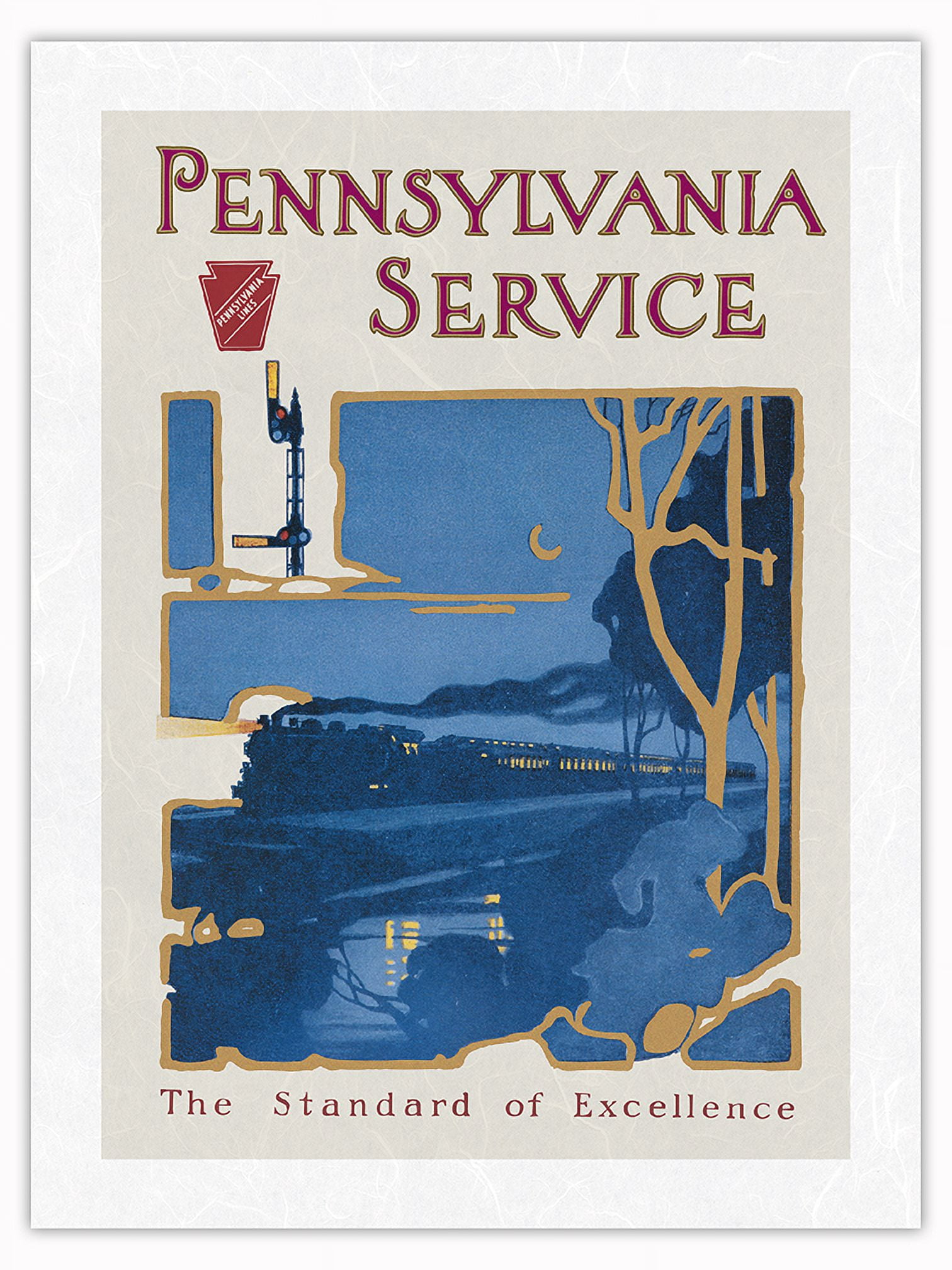 Pennsylvania Service - Night Train - Pennsylvania Railroad - Vintage ...