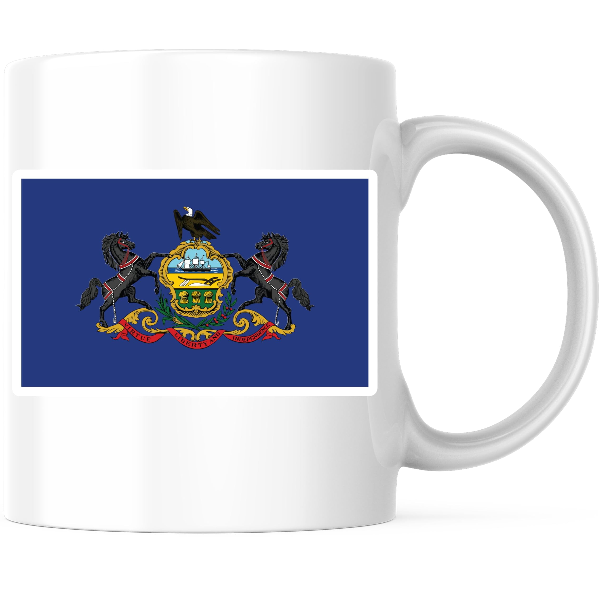 Pennsylvania State Flag Coffee Mug - PA State Flag Mug - Choose from 50 ...