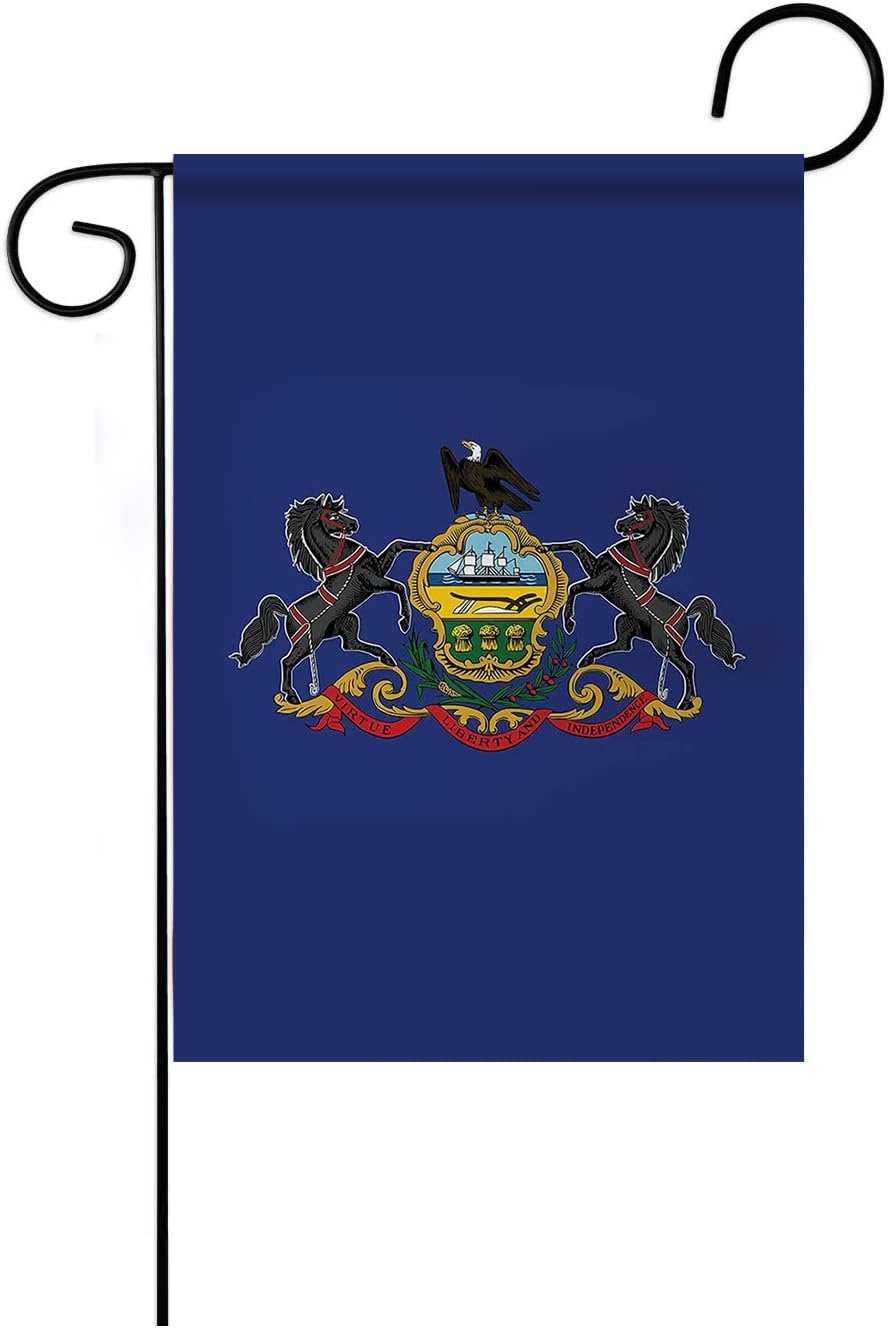 Pennsylvania State Garden Flags 12.5 * 18 Inches Double Sided Vivid ...