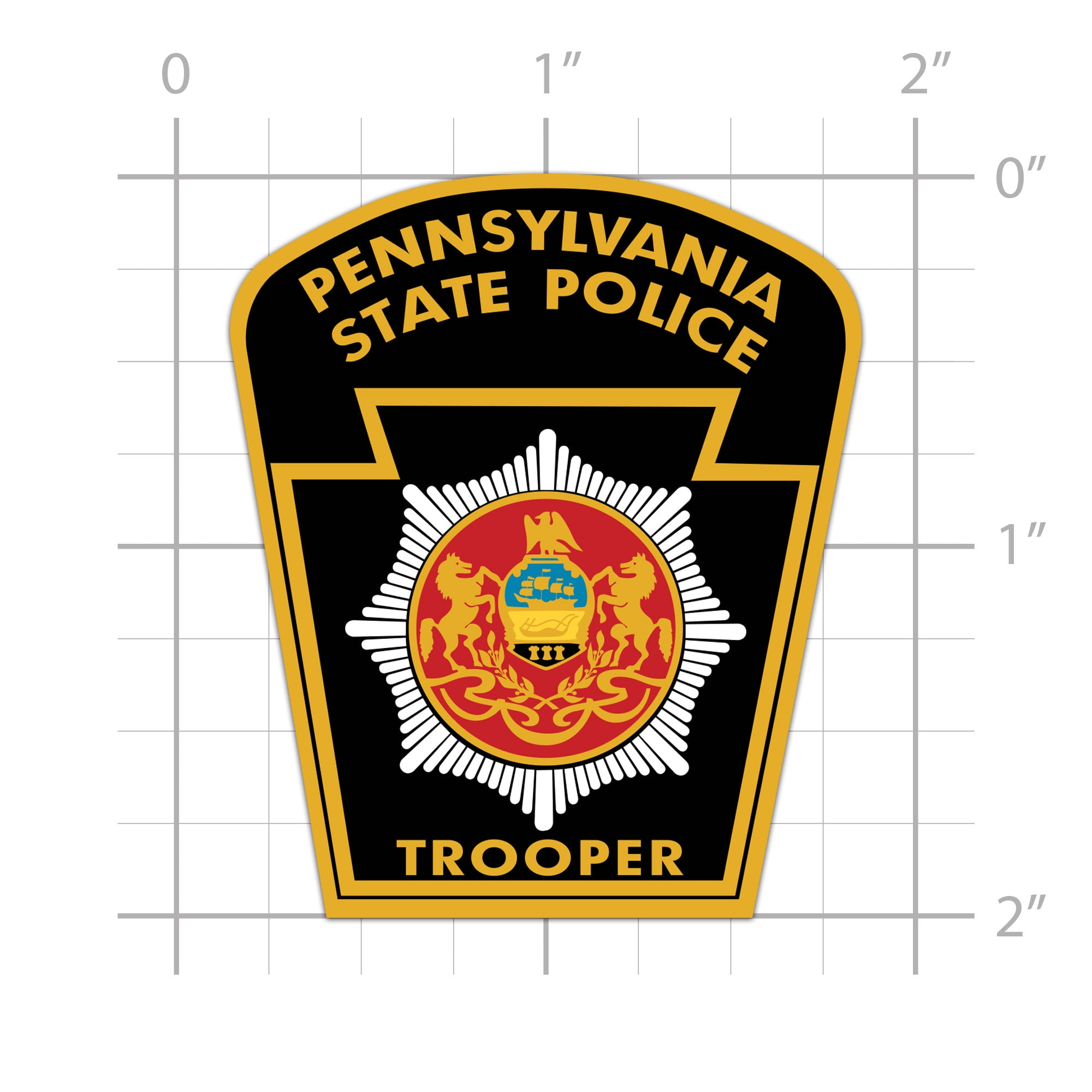 Pennsylvania State Police PSP Sticker for water bottle phone tumbler ...
