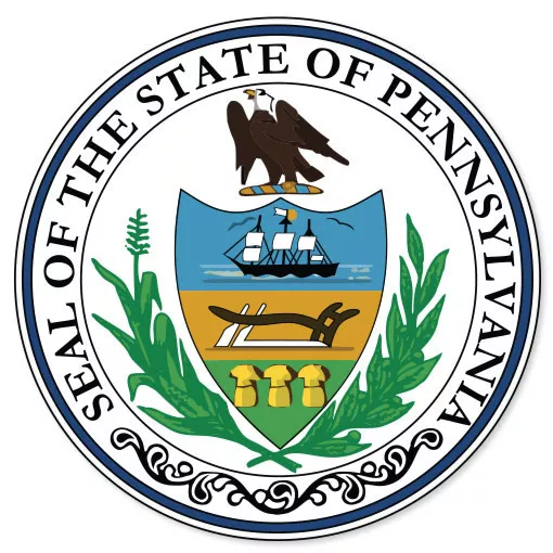 Pennsylvania State Seal Flag Sticker Phone Decal Water Bottle Stickers ...