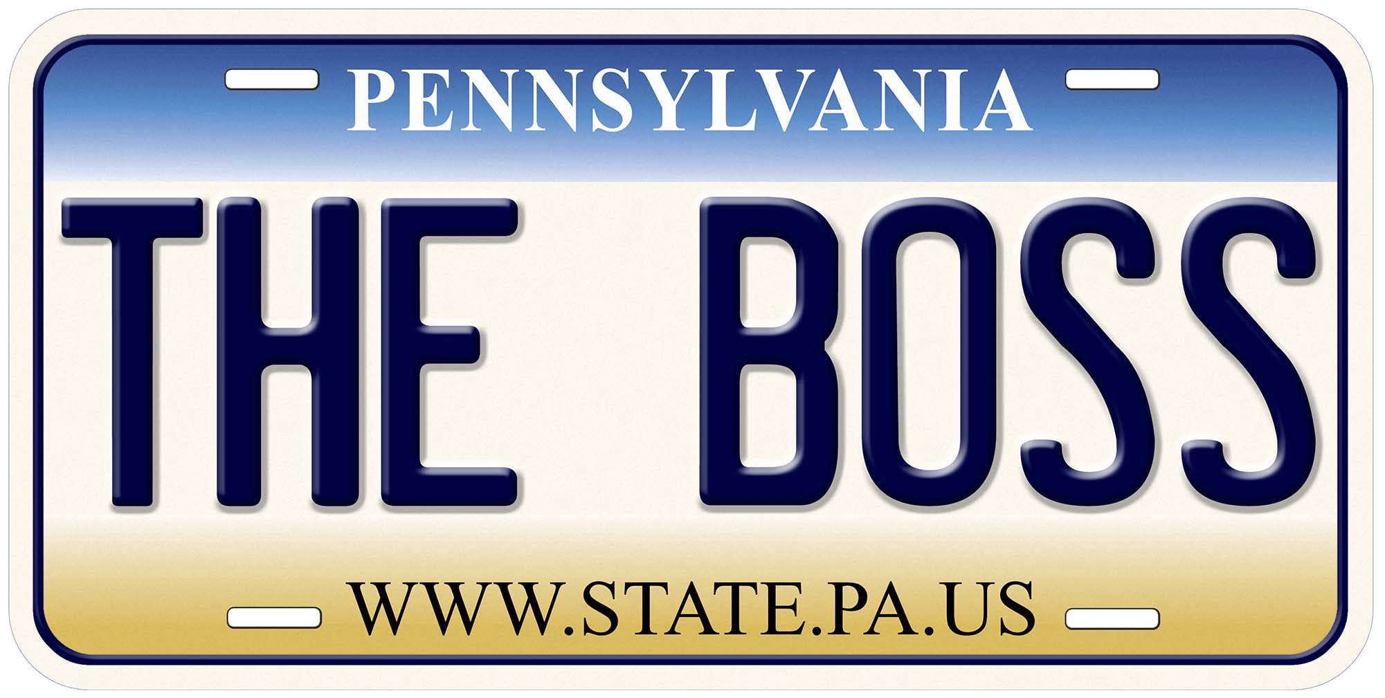 Pennsylvania The Boss Novelty Car Auto License Plate - Walmart.com