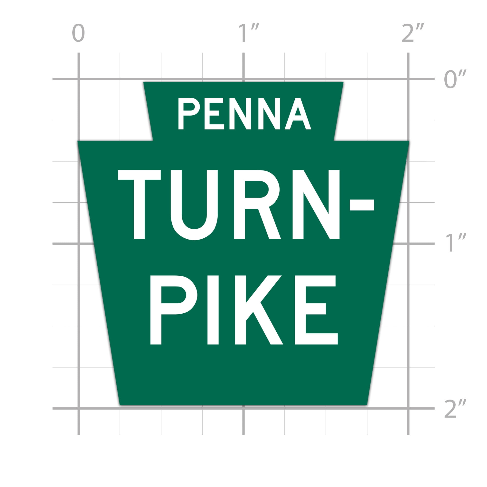 Pennsylvania Turnpike Sticker for water bottle phone tumbler hard ...