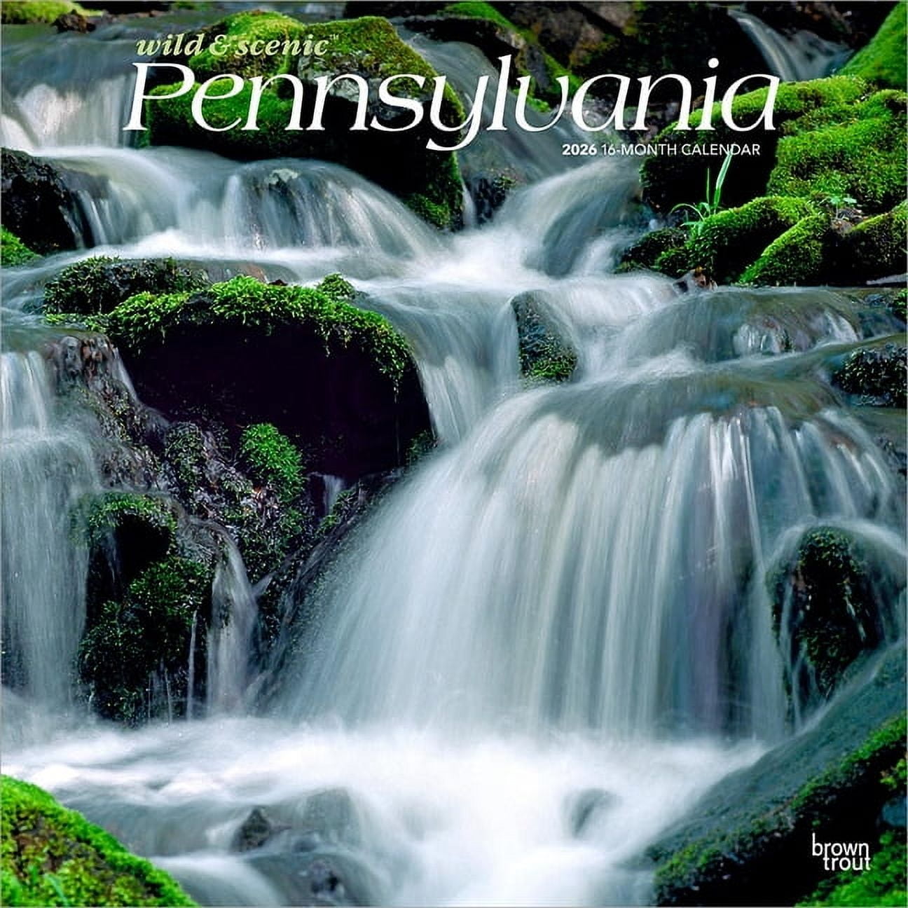Pennsylvania Wild & Scenic 2026 12 X 24 Inch (Hanging) Monthly Square ...