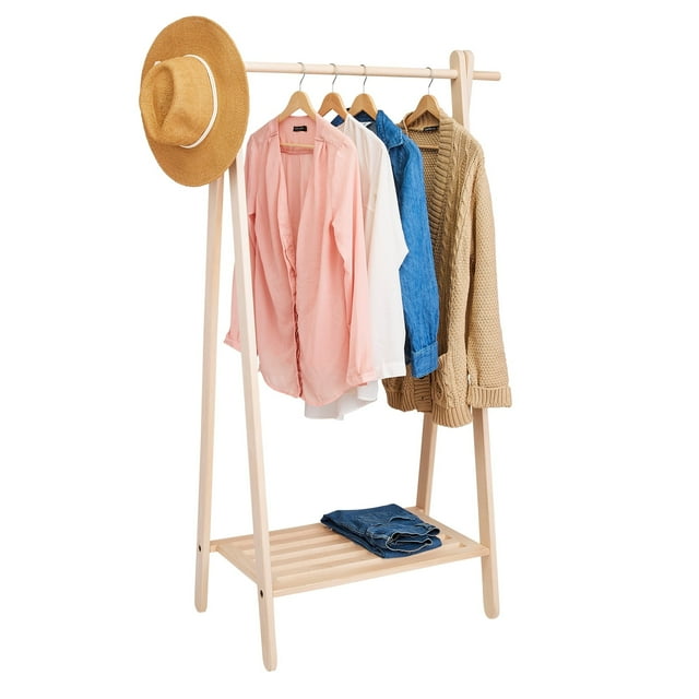 Pennsylvania Woodworks Maple Garment Rack, Large, Clothing Space ...