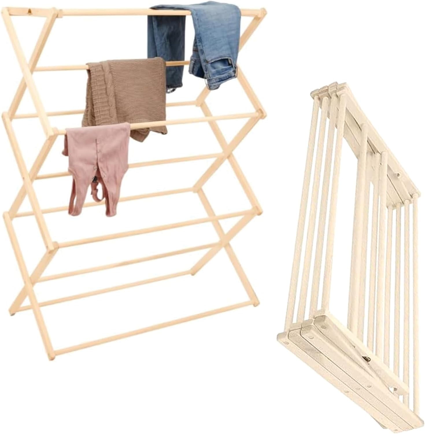 Pennsylvania Woodworks Premium American Maple Clothes Drying Rack ...