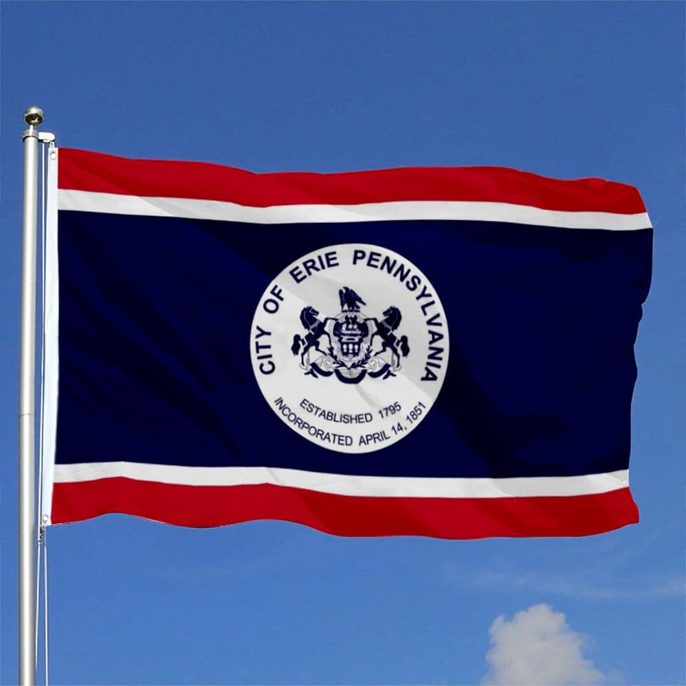 Pennsylvania banner City of Erie Flag 8x12inch - Walmart.com