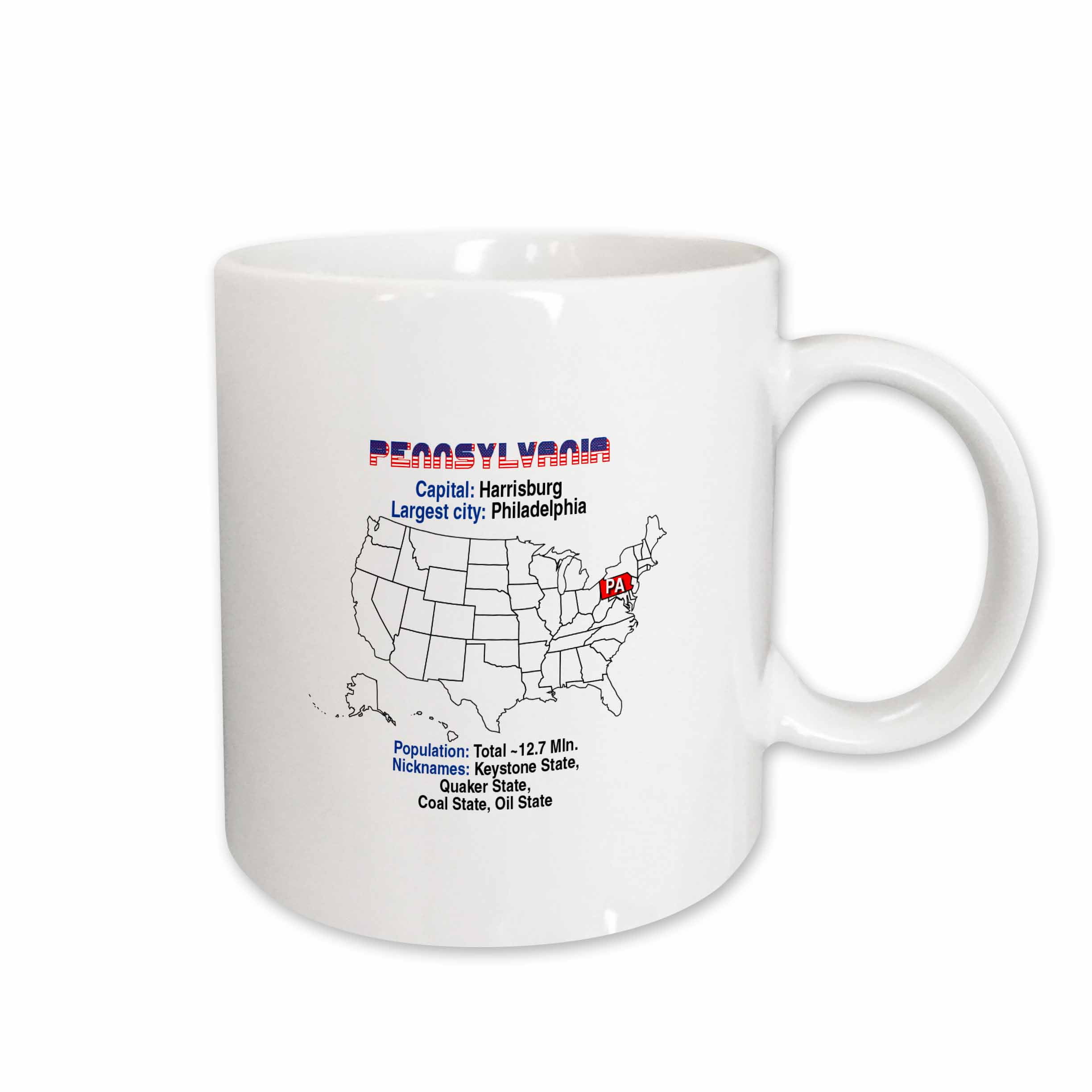 Pennsylvania state of the USA, American map, geography facts, details ...