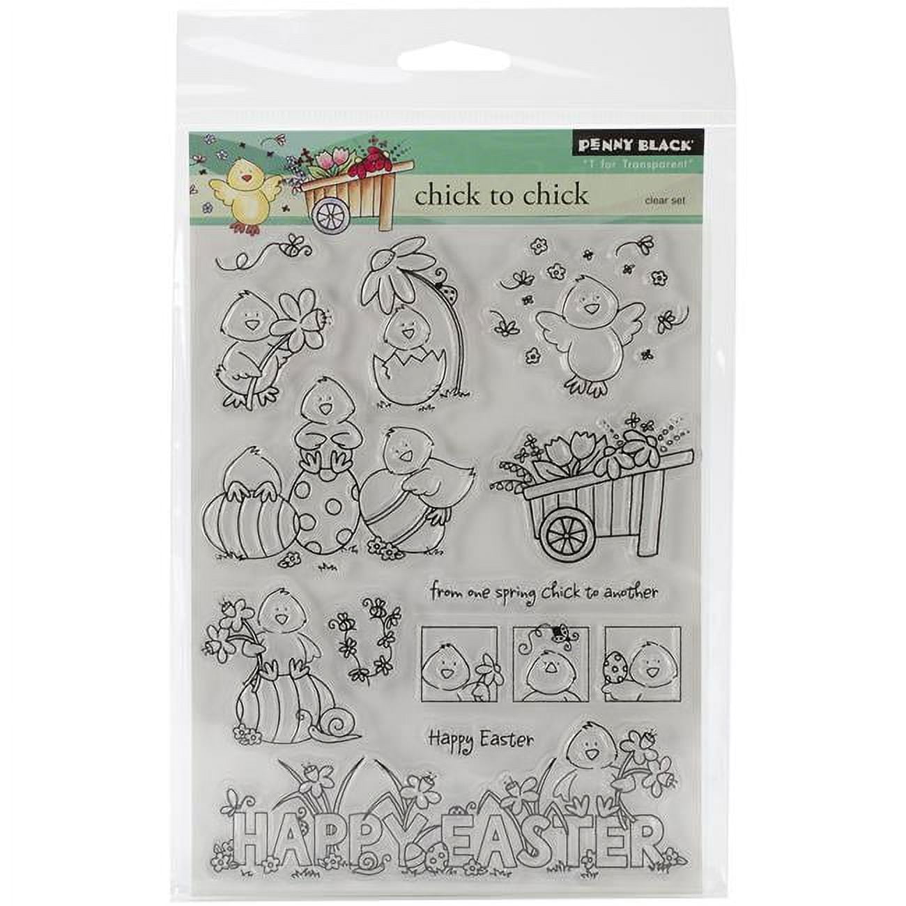 Penny Black Clear Stamps 5"X7"-Chick To Chick, Pk 1, Penny Black ...