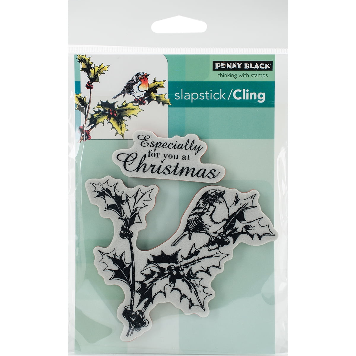Penny Black Cling Stamp 5"X7"-Holly Tweet, Pk 1, Penny Black - Walmart.com