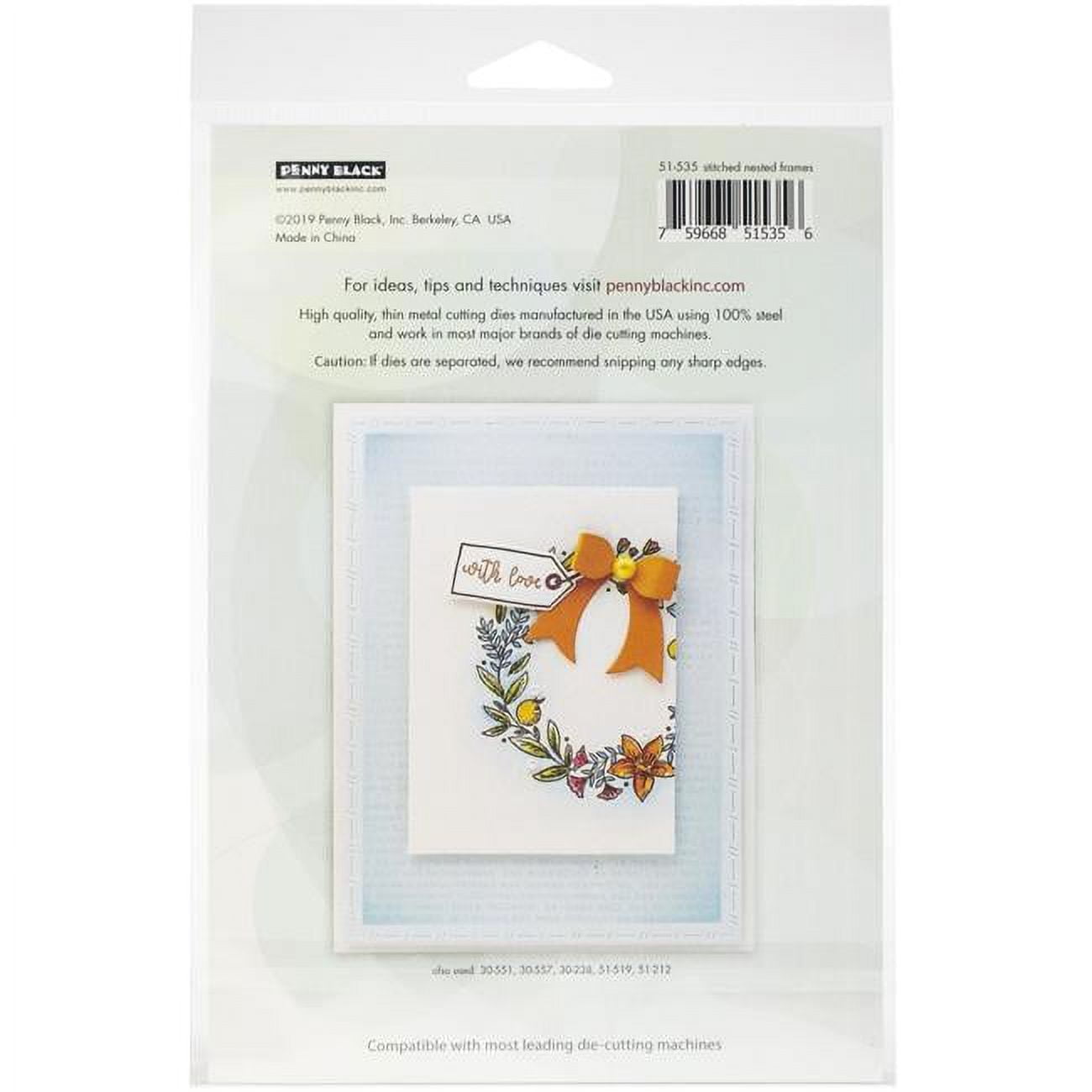 Penny Black Creative Dies-Stitched Nested Frames 4"X5.25" - Walmart.com