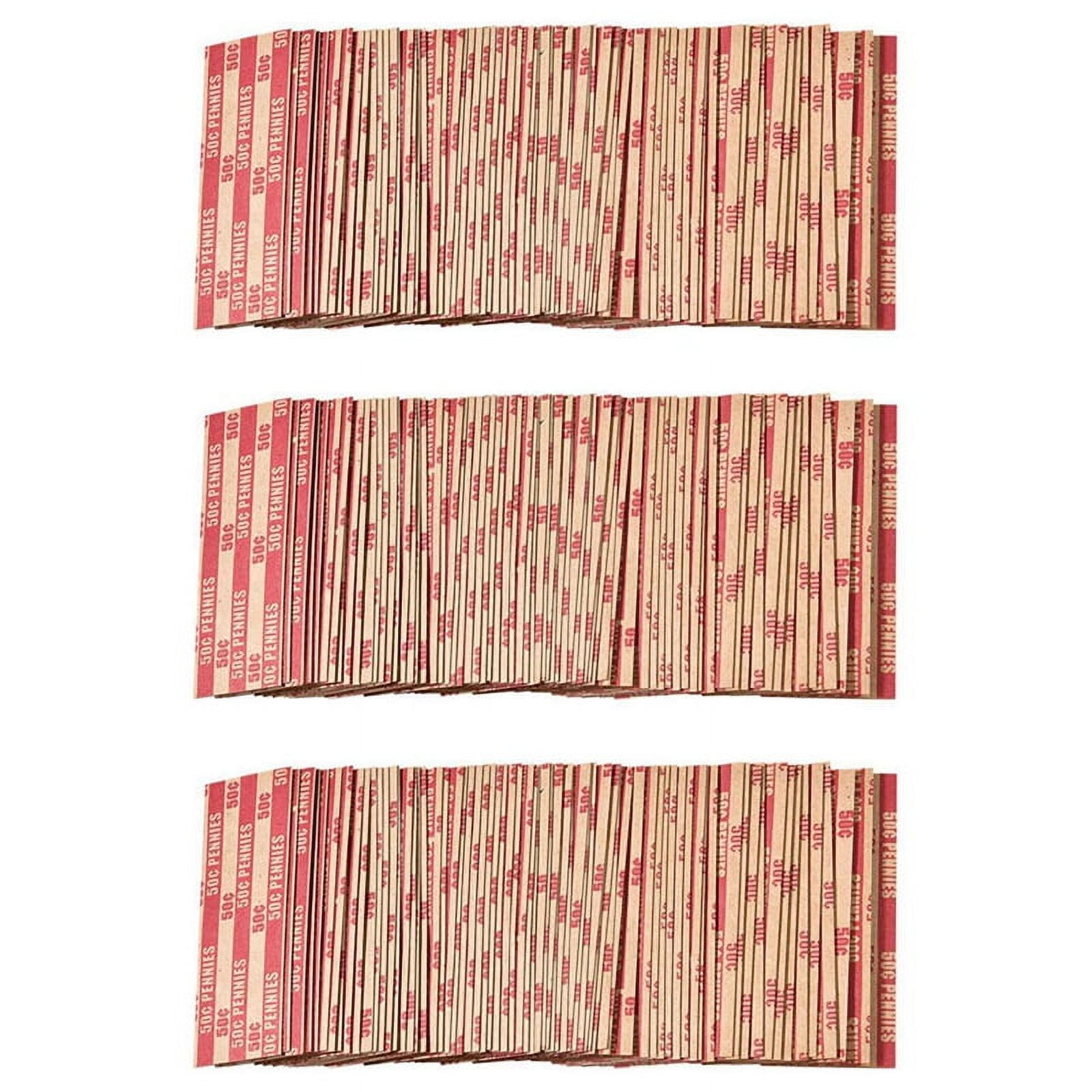 Penny Coin Wrappers Sleeves Flat Rolls 300PCS - Walmart.com
