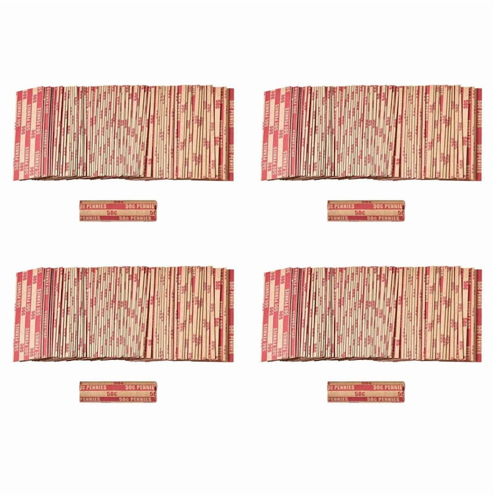 Penny Coin Wrappers Penny Sleeves Flat Penny Rolls Wrappers 400PCS ...