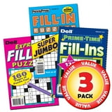 Penny Press Dell Fill-In Puzzle 3-Pack, Crossword Variation for All ...