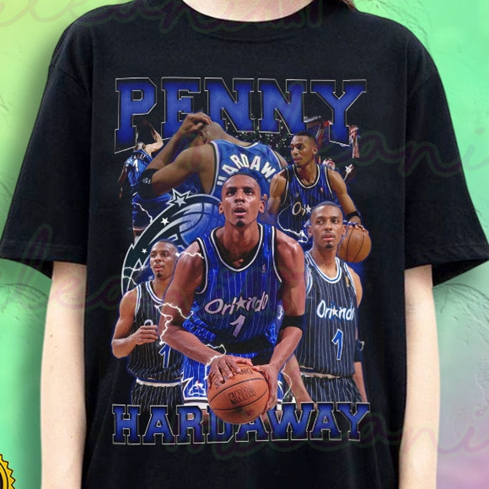 Penny Hardaway Vintage 90s T-Shirt | Oversized Retro Basketball Bootleg ...