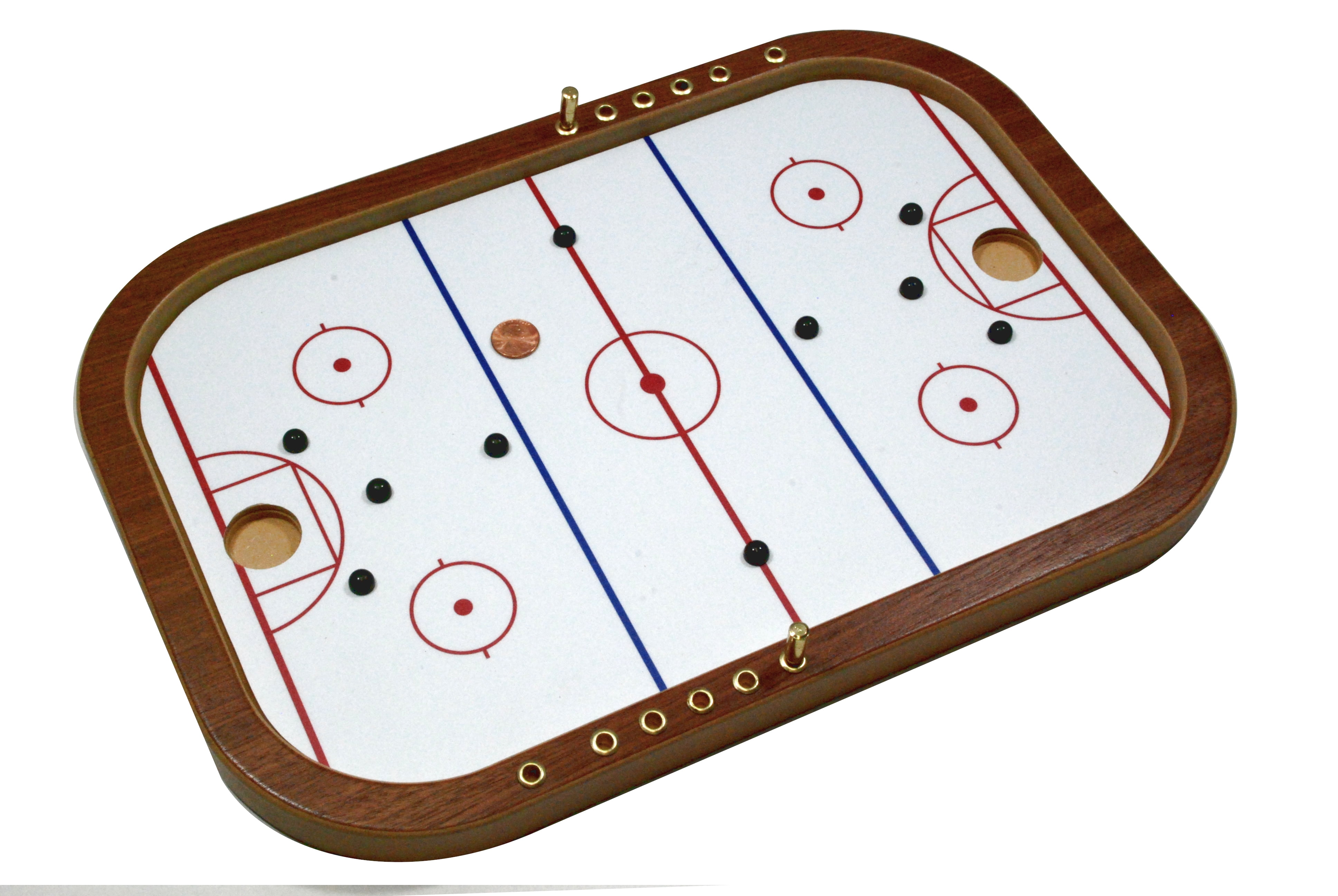 Across the Board Handcrafted Penny Hockey Board Game, Fast & Fun for ...