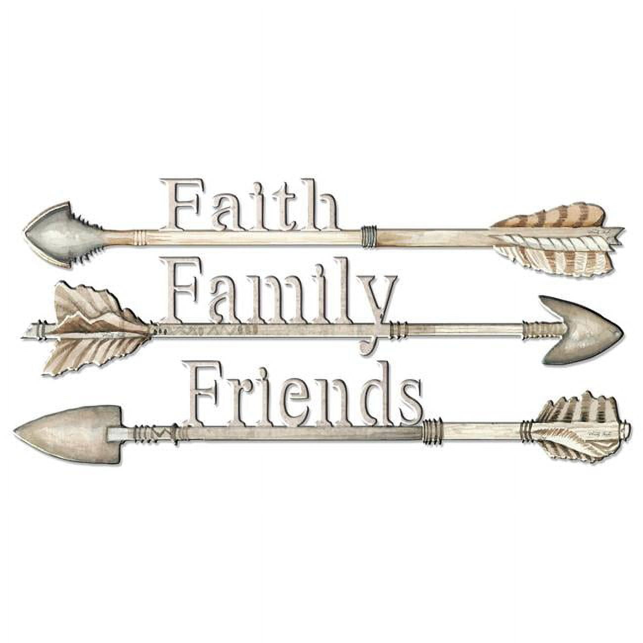 Penny Lane CIN142 28 x 6 in. Arrows Faith Family Friends 3 Piece 28 x ...