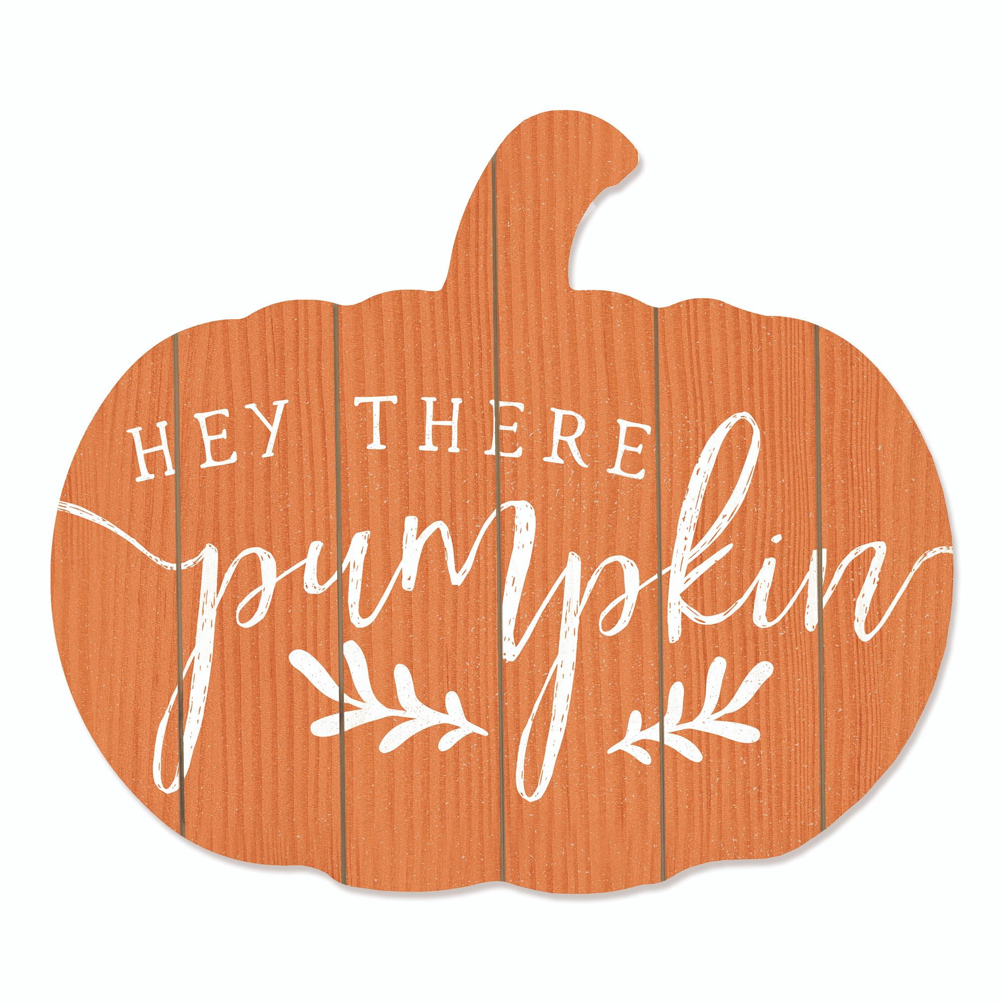 Penny Lane Publishing 17" Orange and Ivory "Hey There Pumpkin" Hanging ...