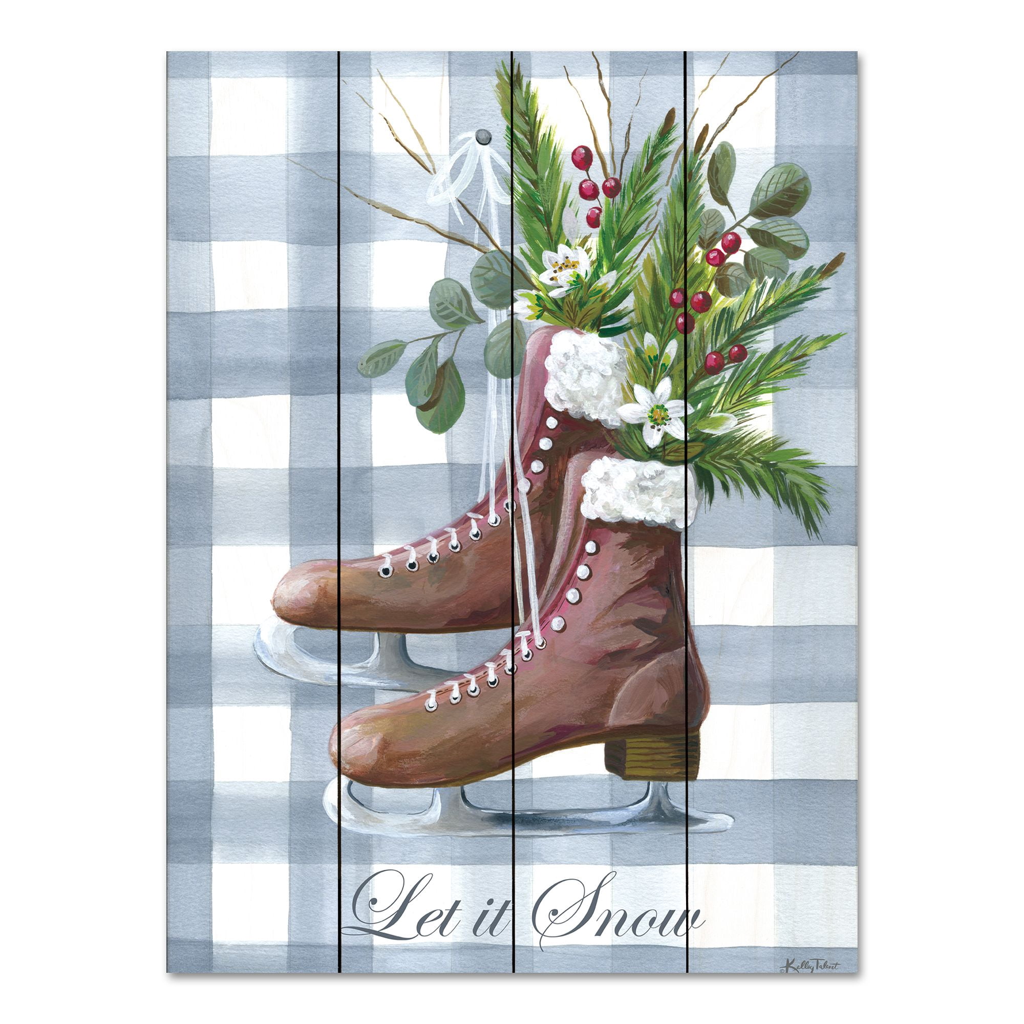 Penny Lane Publishing Blue and Brown Skating Wonderland Christmas ...