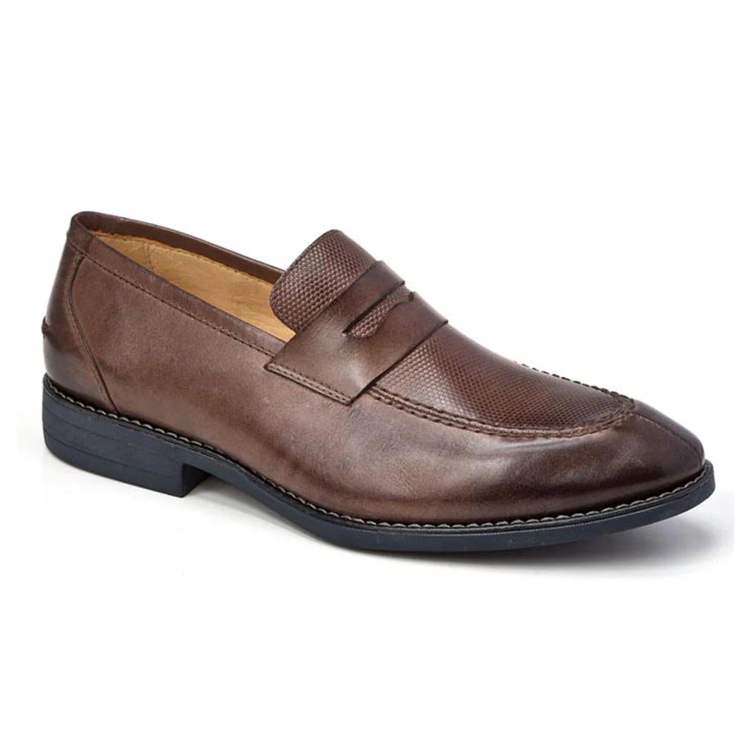 Penny Loafer Maestro Sandro Moscoloni Brown Leather Men's Shoes Dress ...