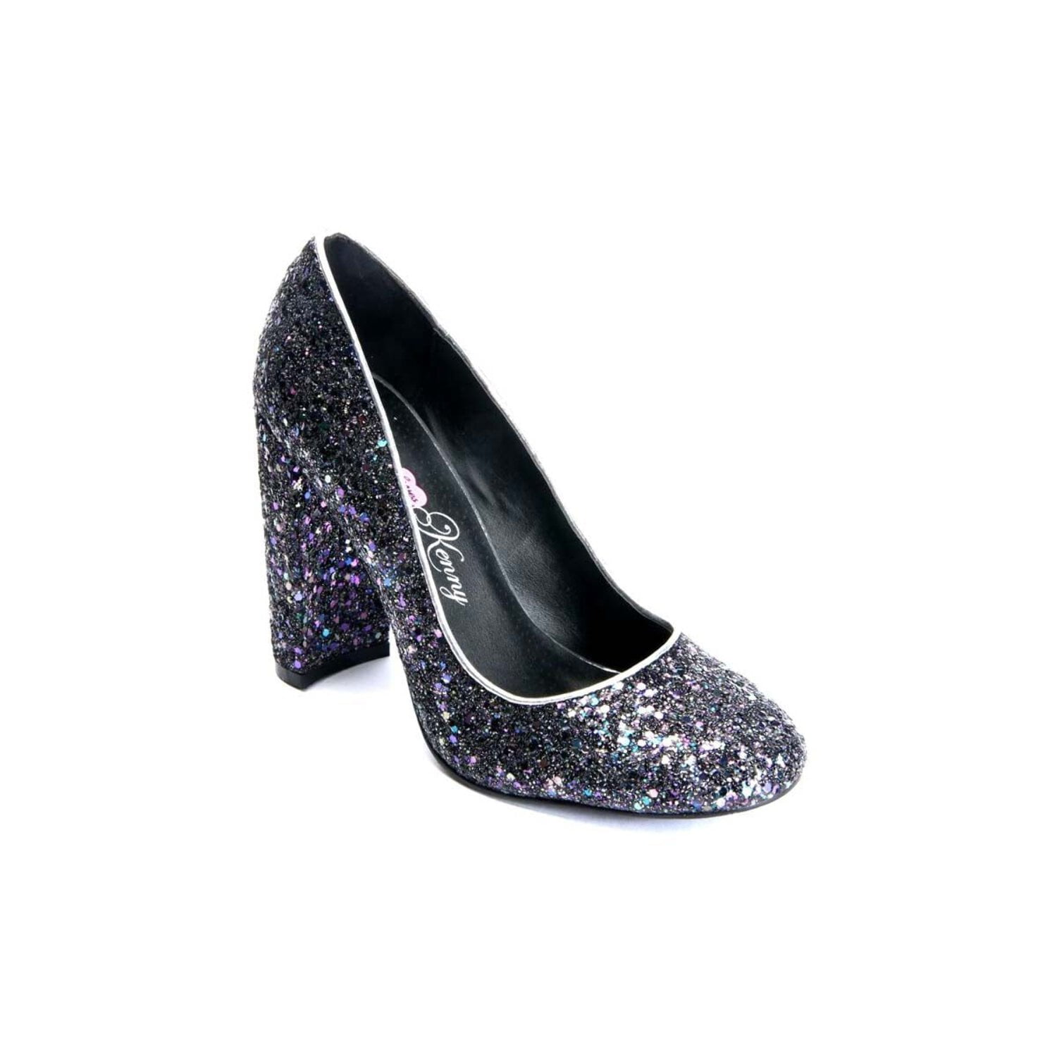 Penny Loves Kenny Ritz Women Pump Slip-on In Silvr Glitter - Walmart.com