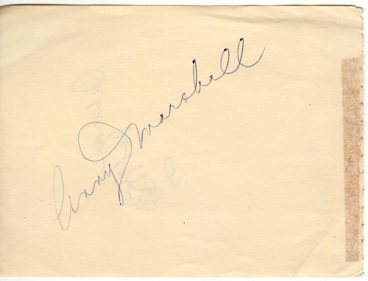 Penny Marshall Deborah Raffin Dual Autographed Paper Cut Signature JSA ...
