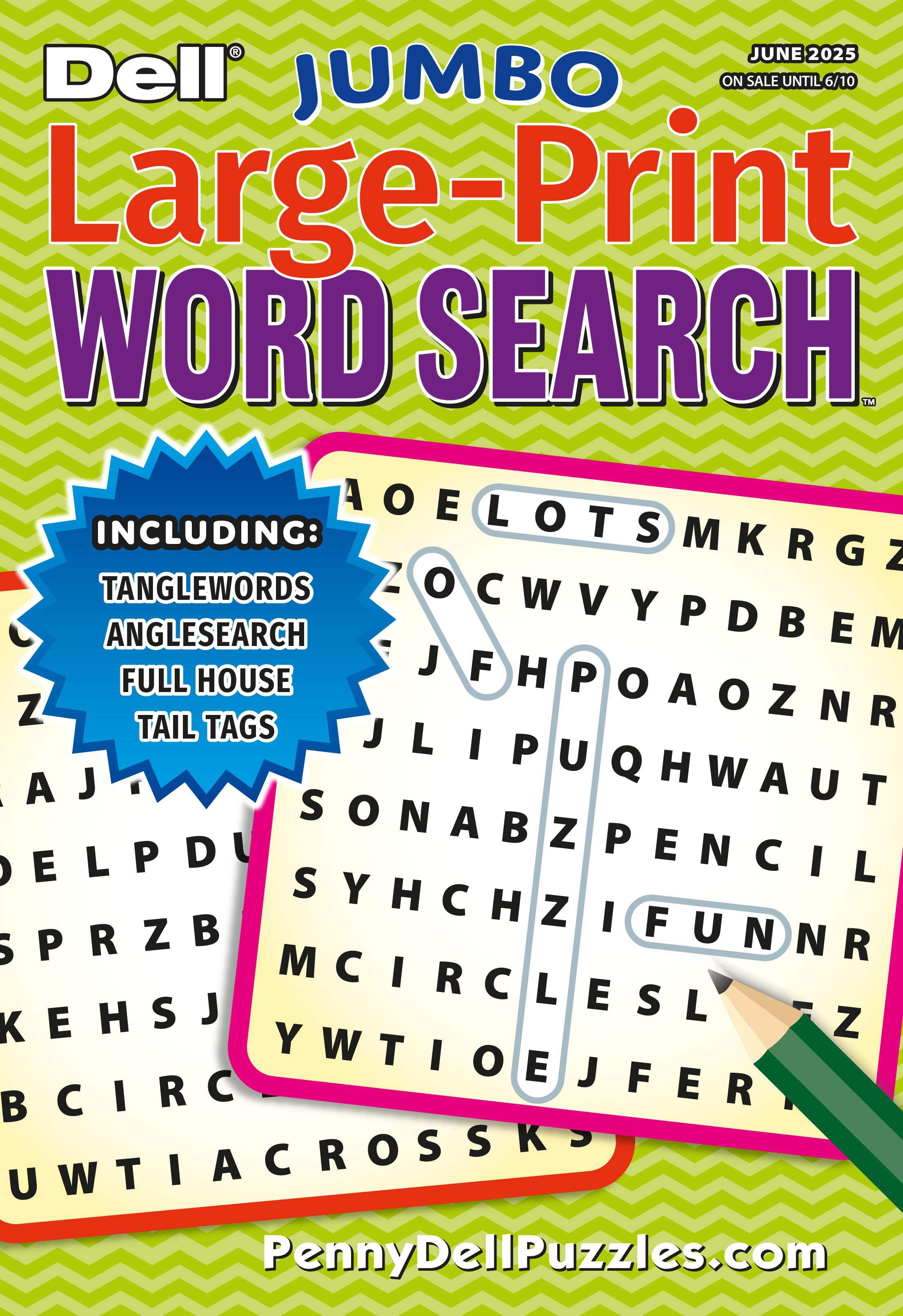 Penny Press - Dell Large - Print Word Search: Various Puzzle Types ...