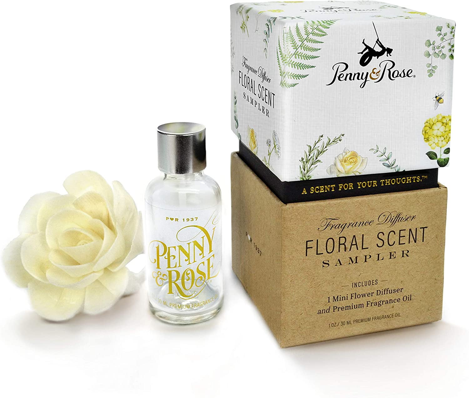 Penny & Rose Floral Sampler Diffuser | Summertime Spirits Oil Scent ...