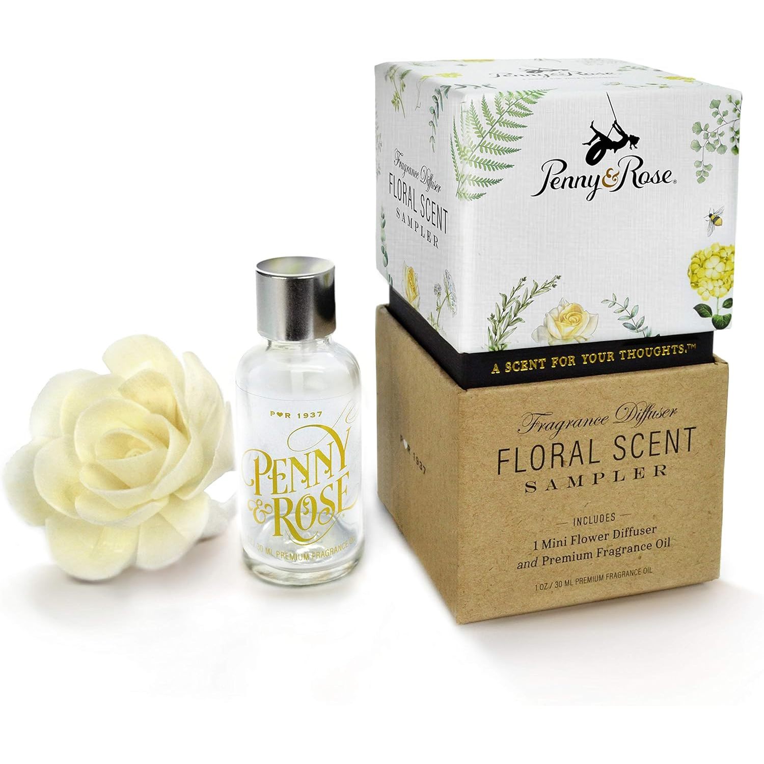 Penny & Rose Floral Sampler Diffuser | Summertime Spirits Oil Scent ...