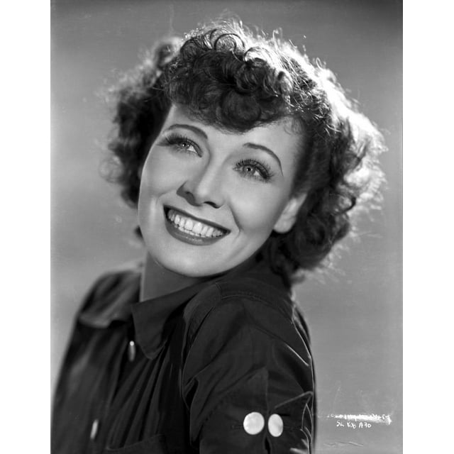 Penny Singleton smiling wearing Black Blouse Close Up Portrait Photo ...