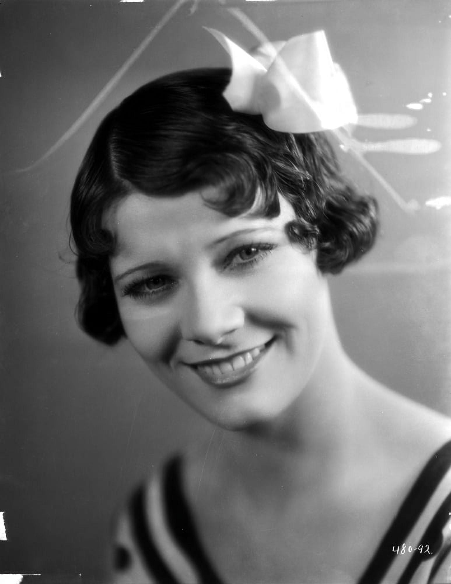 Penny Singleton smiling wearing Flower Hairpin Close Up Portrait Photo ...