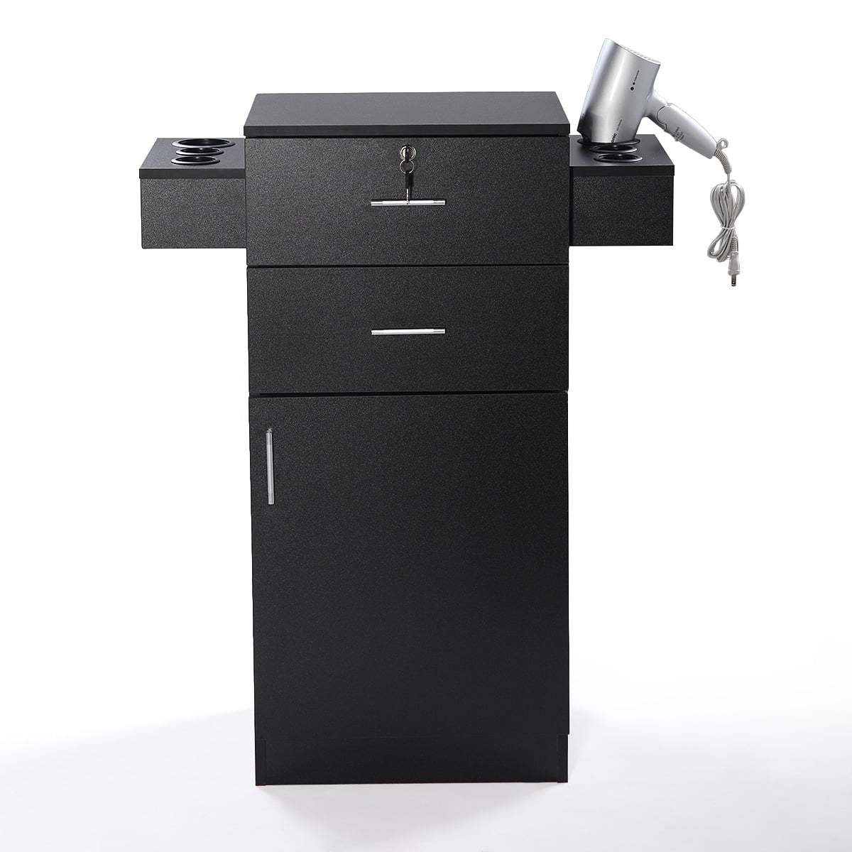 Pennynana Beauty Salon Storage Cabinet, Lockable Styling Equipment with ...