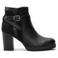 Pennysue Women's Chunky Heel Booties Black Zipper Ankle Booties Size 6. ...
