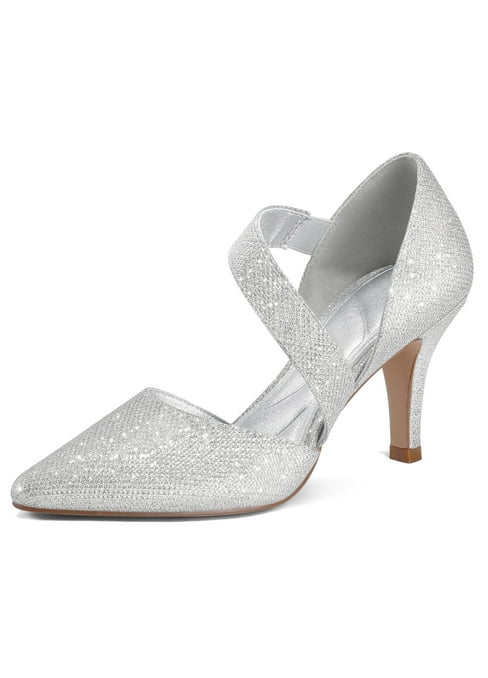 FLORAL Pearl Women's Wide Width Evening Dress Shoes for Wedding, Prom ...