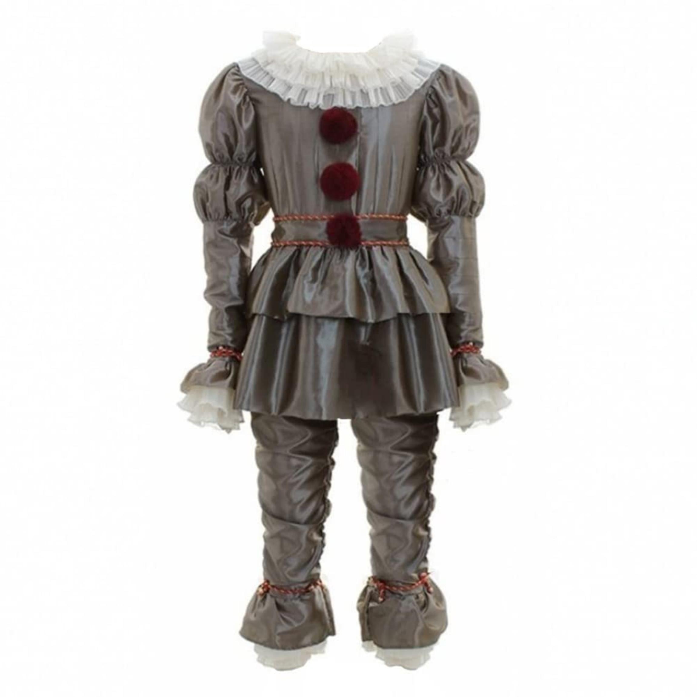 Pennywise Adult Halloween Costume with Latex Mask – Movie-Inspired ...