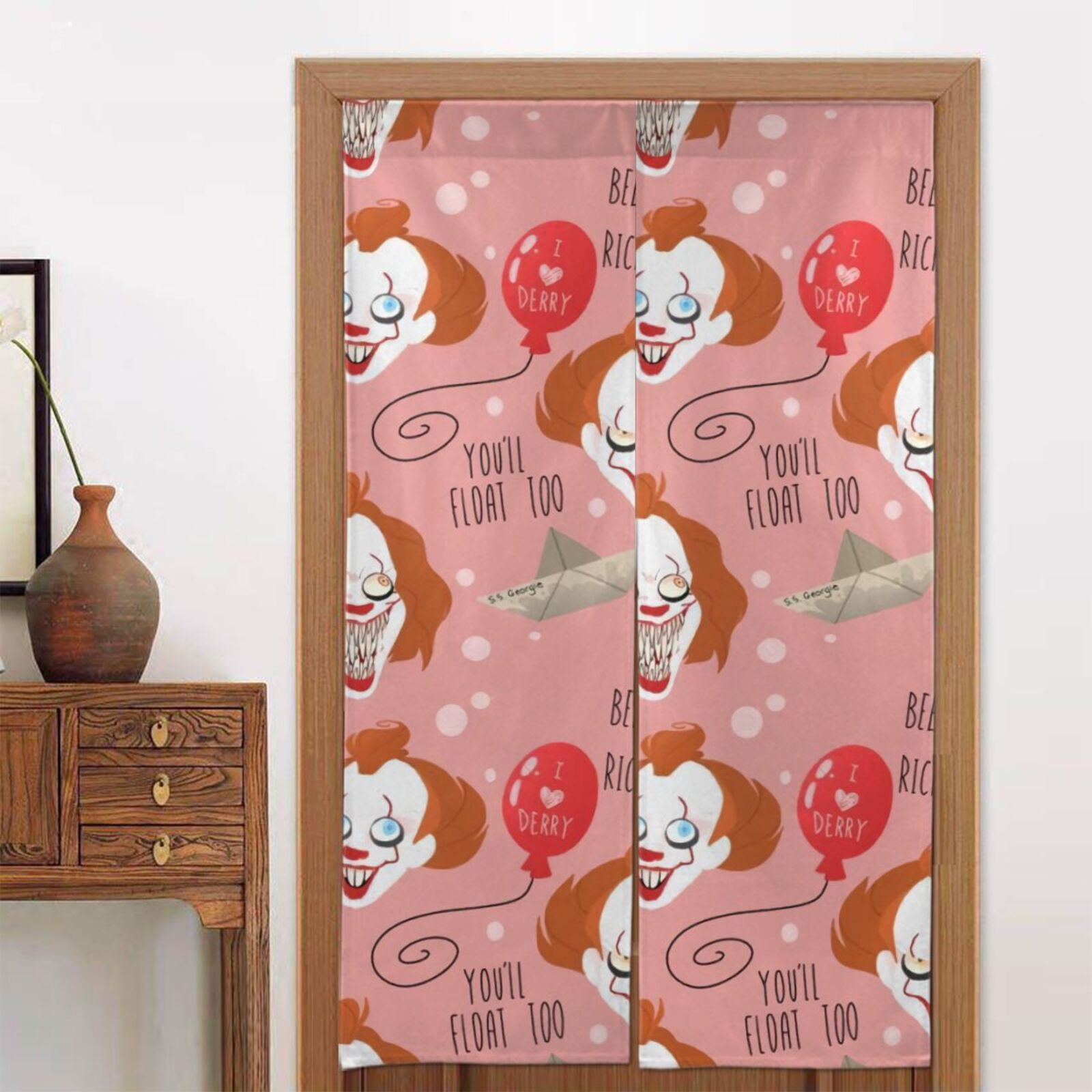 Pennywise Anime Animation Blackout Curtains,Home Decoration For Girls ...