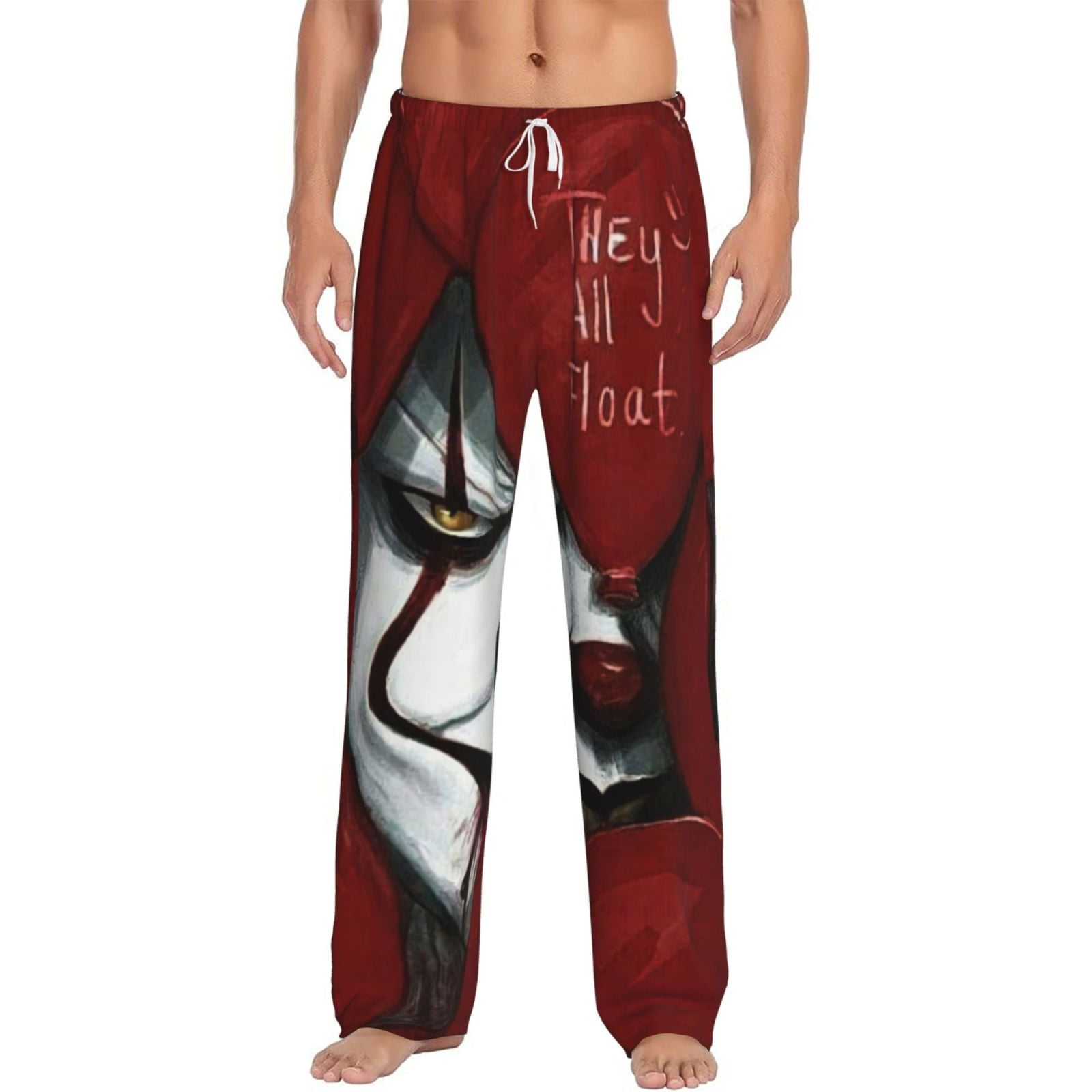 Pennywise Anime Cartoon All-Over Print Men'S Black Pajama Pants ...