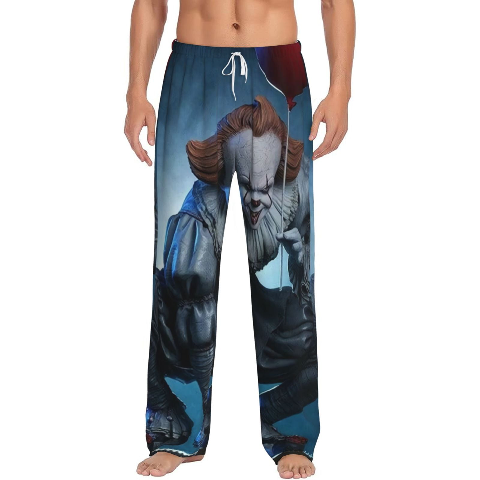 Pennywise Anime Cartoon All-Over Print Men'S Black Pajama Pants ...