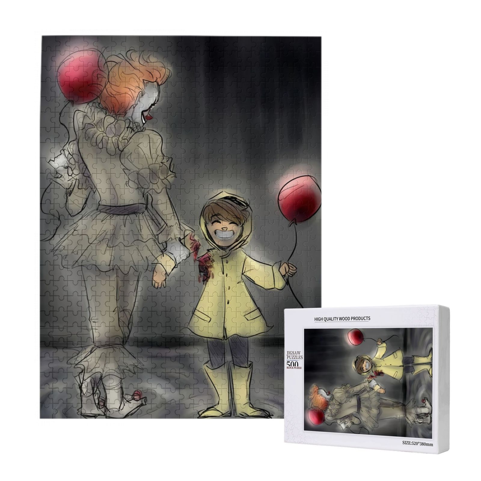 Pennywise Anime Puzzles Boys Girls Teens 300/500/1000 Piece Wooden ...