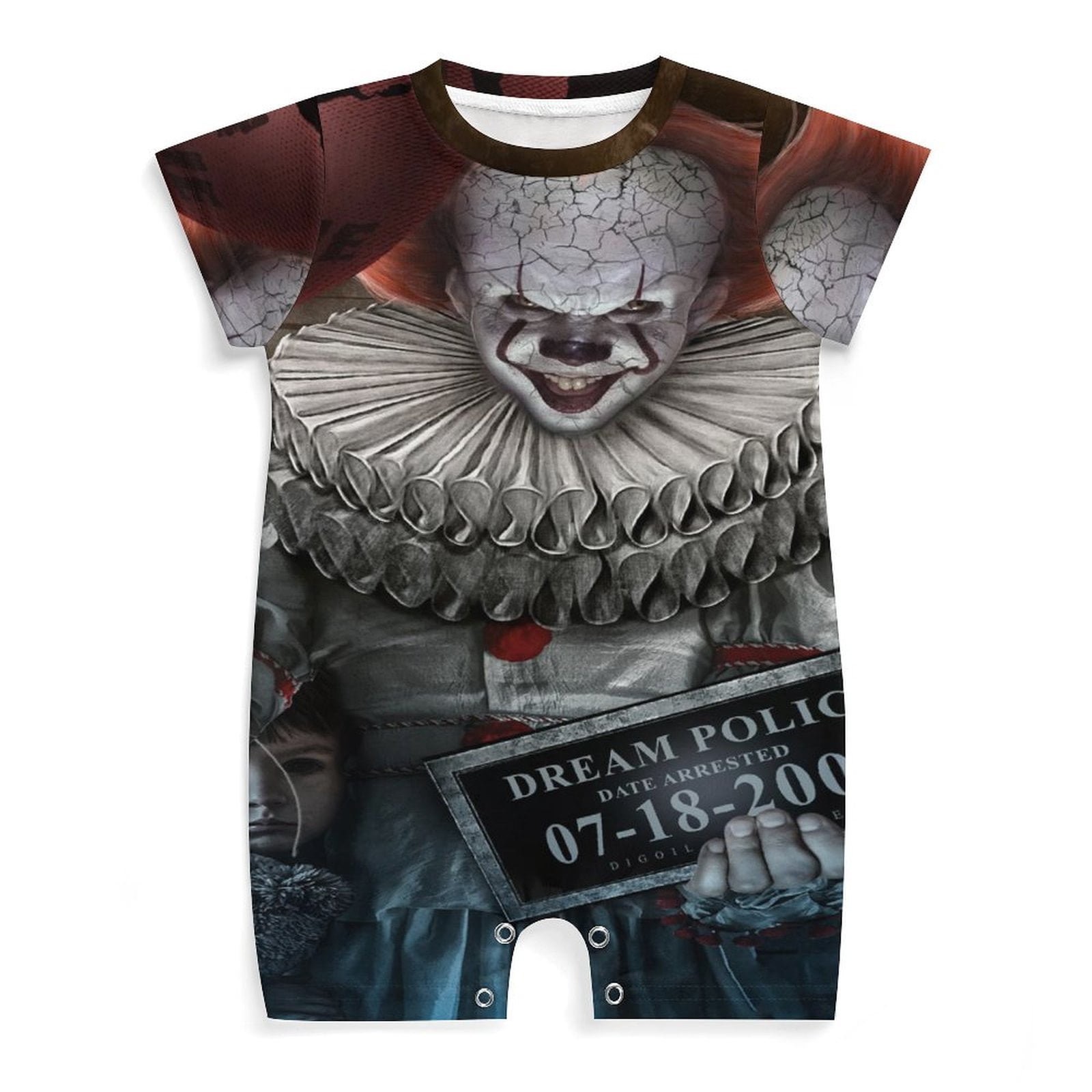 Pennywise Baby Neutral Oversized T Shirt Romper Shorts Jumpsuit Summer ...