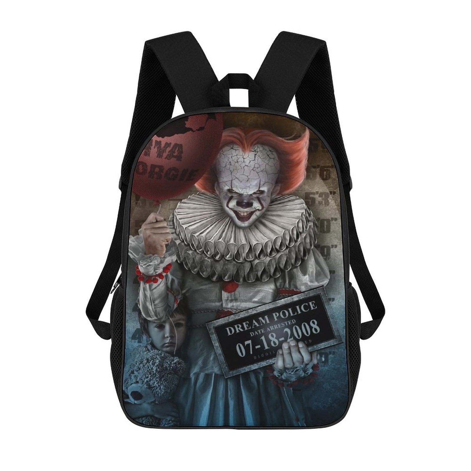 Pennywise Backpack Cartoon Casual Shoulder Daypack Large Capacity ...