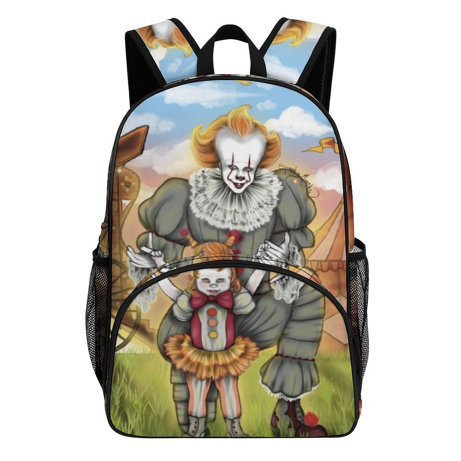 Pennywise Backpack Stylish College Daypack Cute Travel Carry On Bag 17 ...